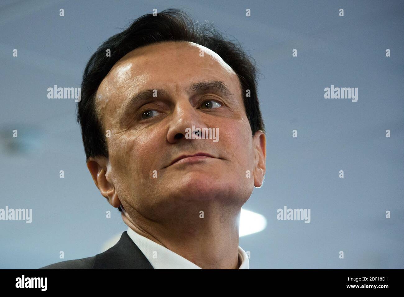 president director of AstraZeneca Pascal Soriot visits the laboratory ...