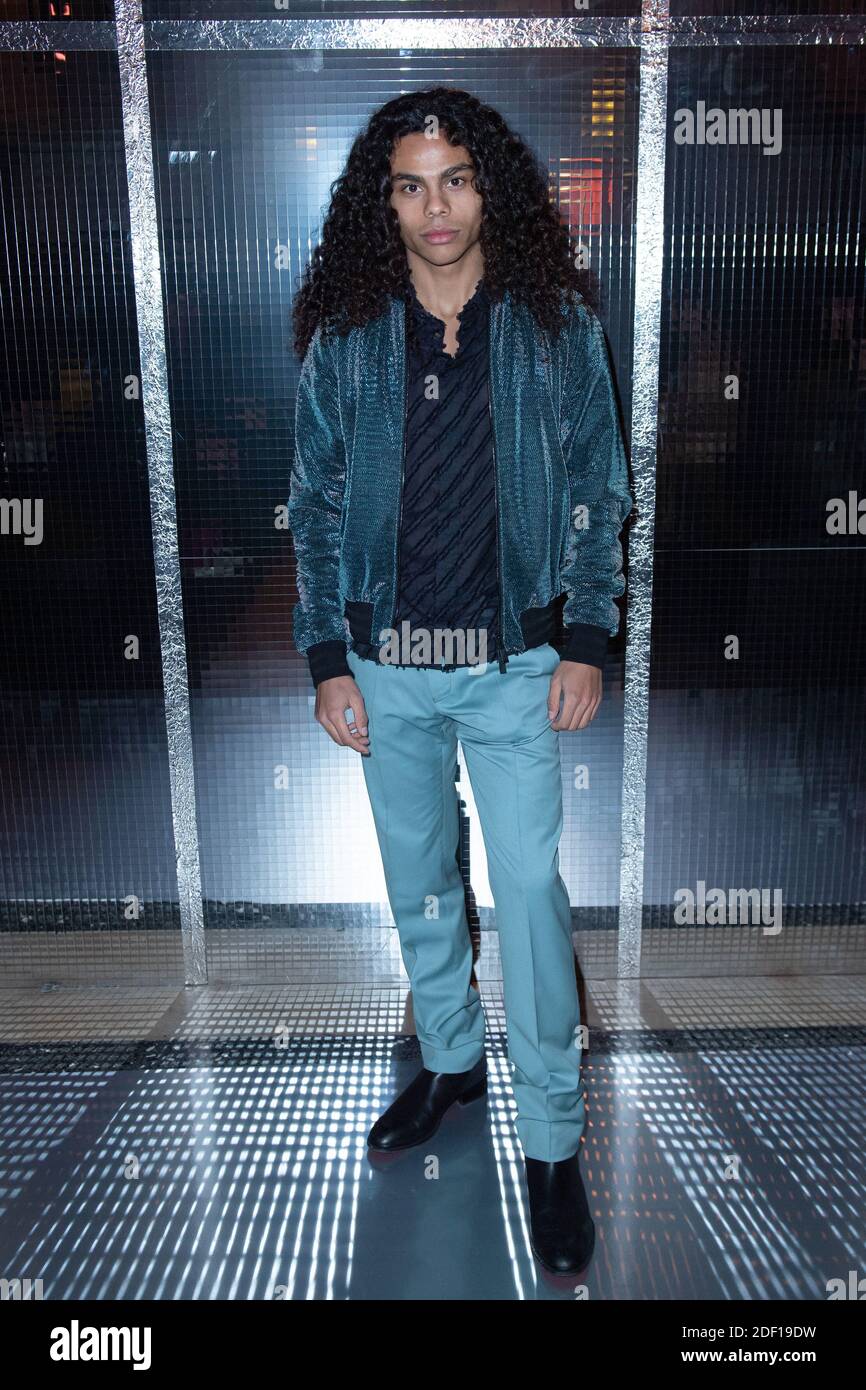 Zakari Kunakey attending the Azzaro Haute Couture Spring/Summer 2020 ...