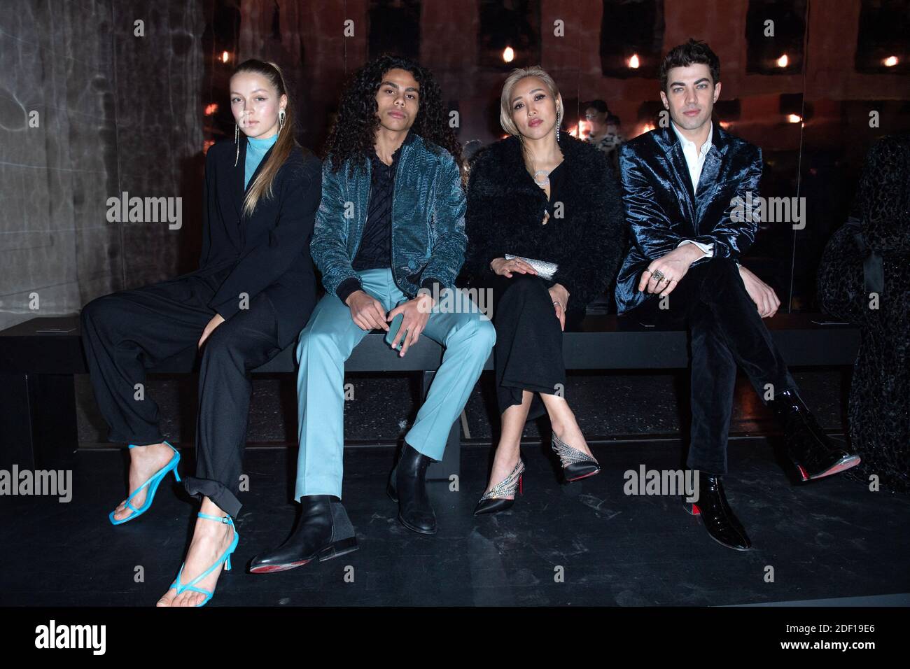 Regina Anikiy, Zakari Kunakey, Tigarah and Julien Landais attending the ...