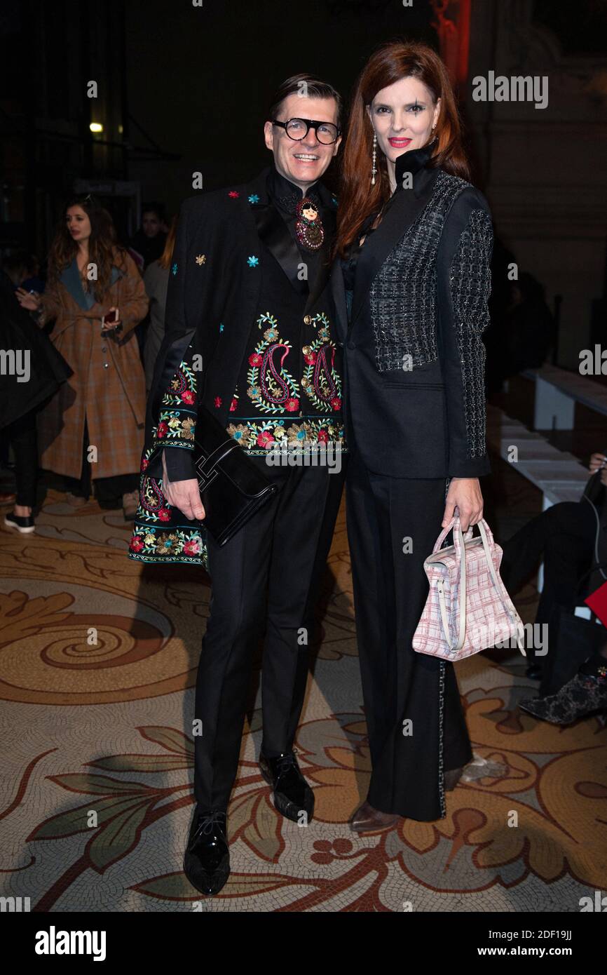 Adam Leja and Alexandra Mas attending the Antonio Grimaldi Haute ...
