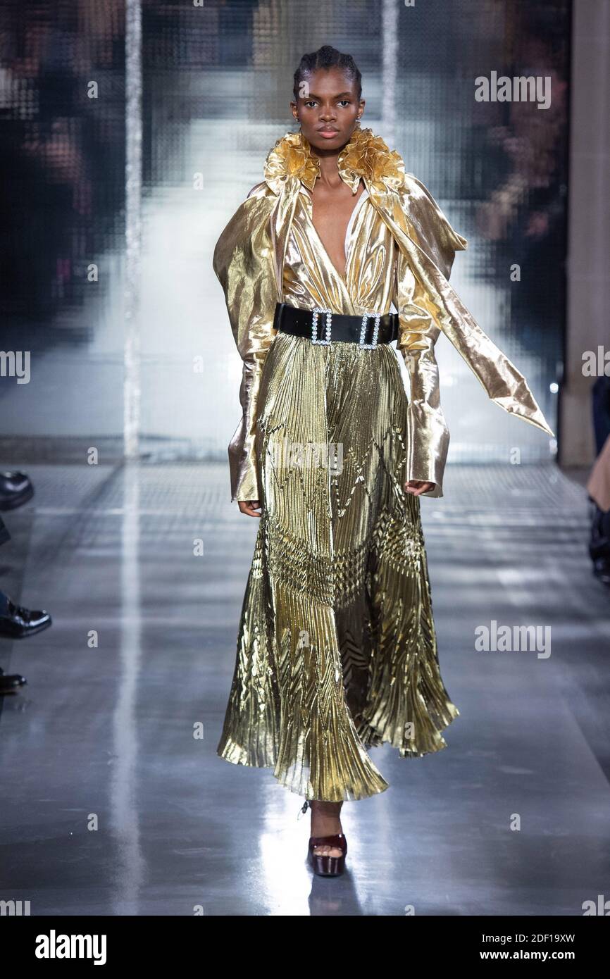 A model walks the runway during the Azzaro Haute Couture Spring/Summer ...