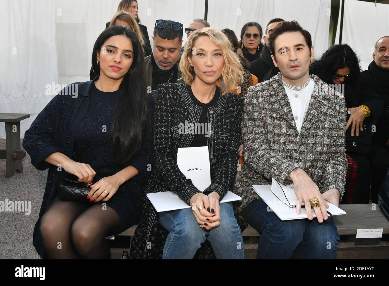 Hafsia Herzi, Laura Smet, Nicolas Maury attend the Chanel Haute Couture ...