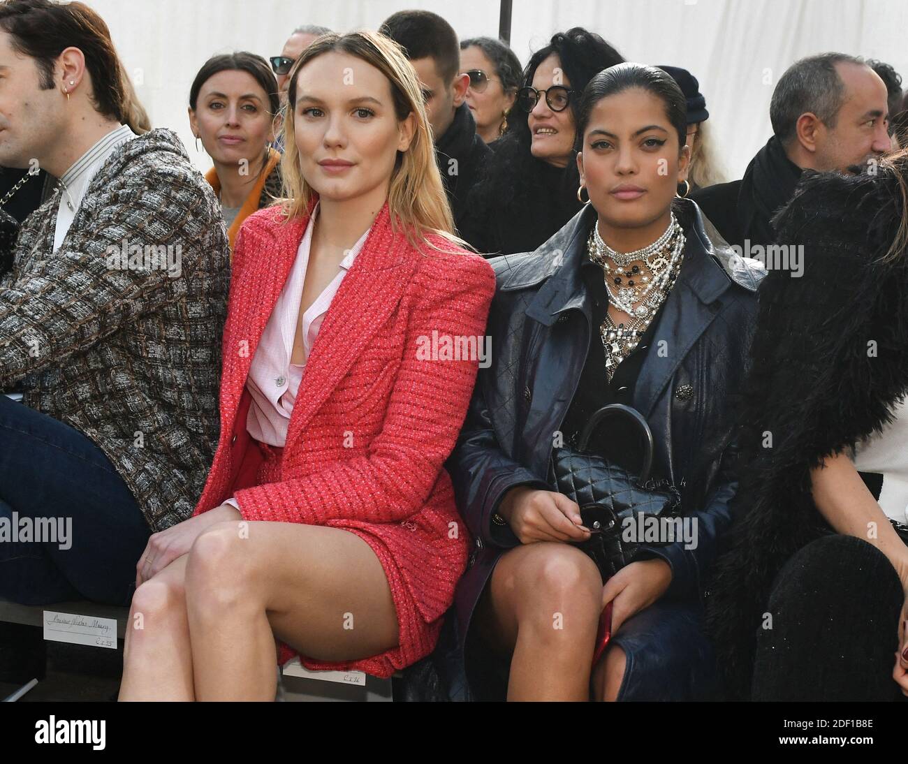 Ana Girardot and Naomi Diaz attend the Chanel Haute Couture Spring ...