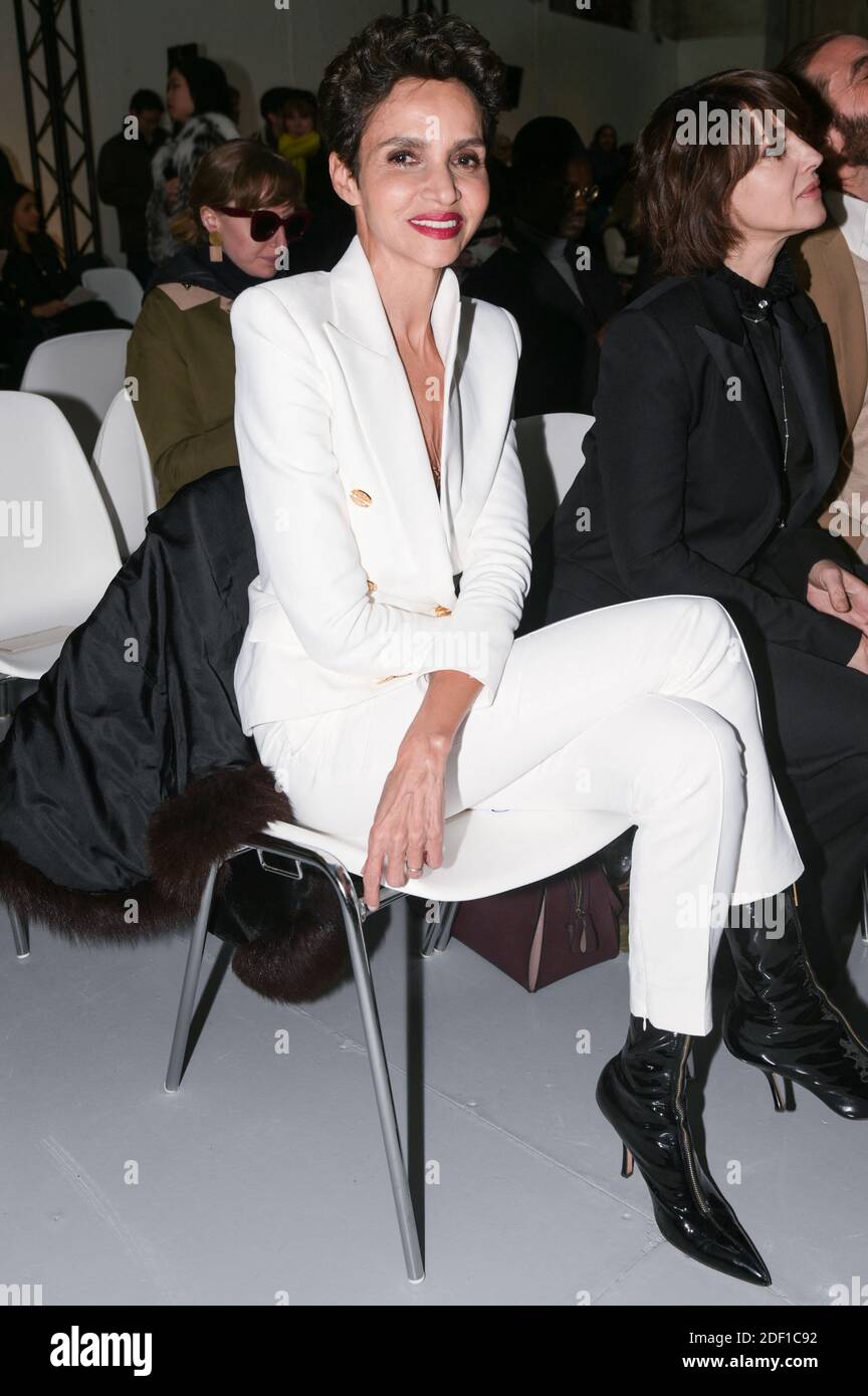 Farida Khelfa attends the Alexandre Vauthier Haute Couture Spring ...