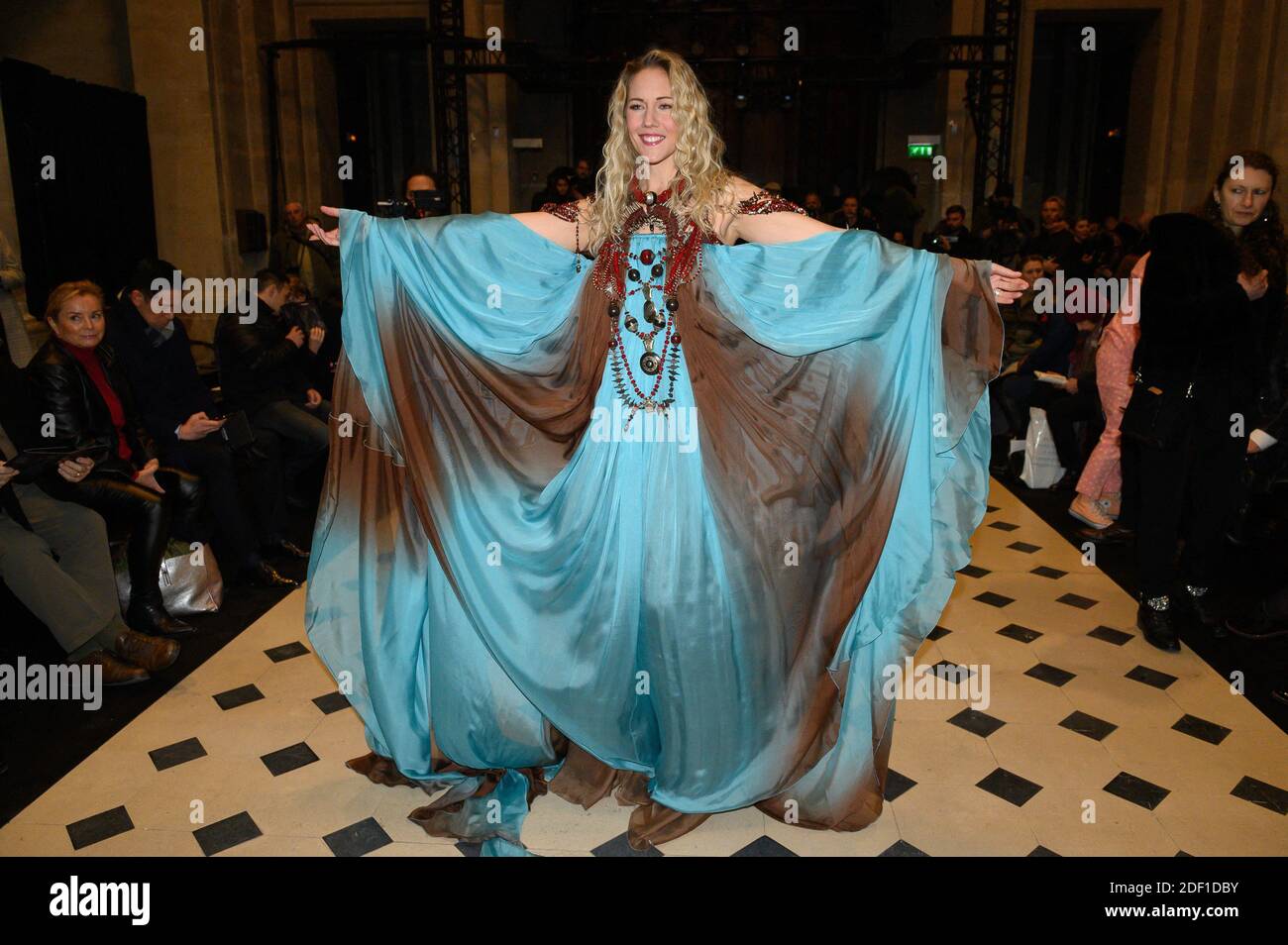 Sandy Herbert attends the Julien Fournie Haute Couture Spring/Summer ...