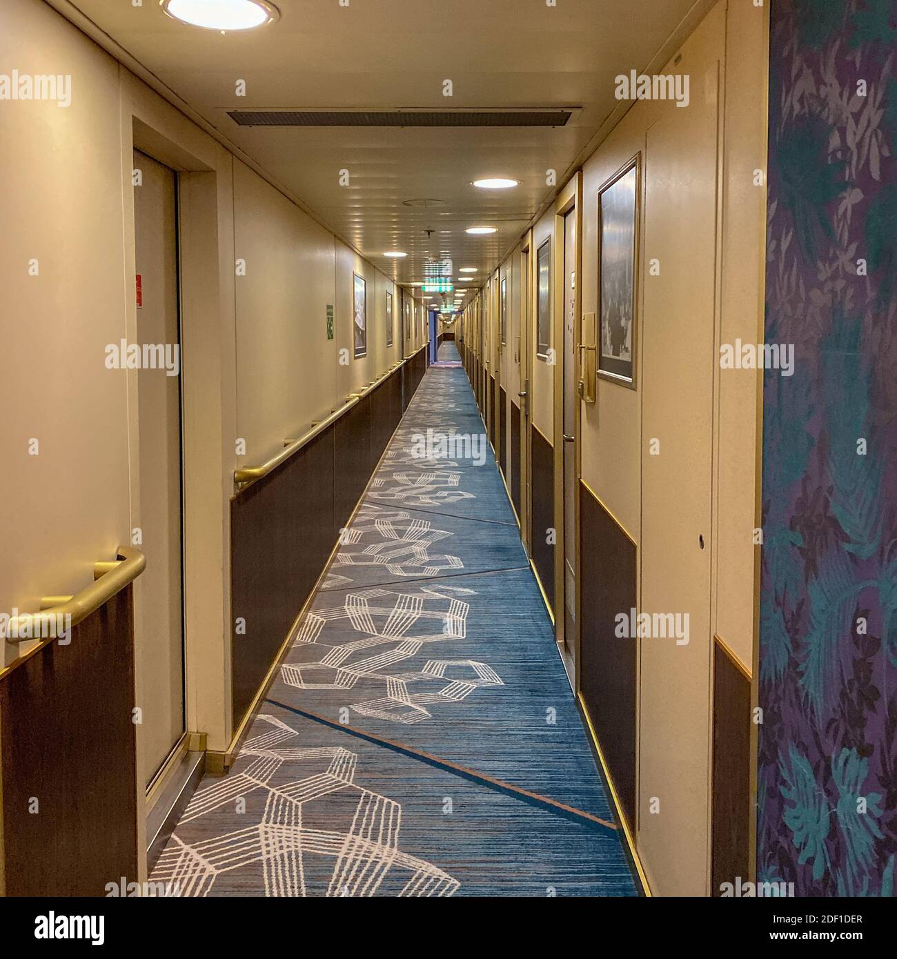 Passenger cruise ship interior corridor hi-res stock photography and ...