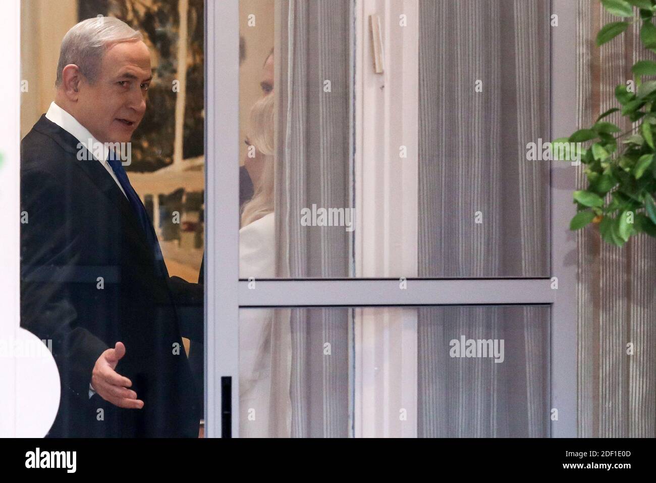 French President Emmanuel Macron meets Israeli Prime Minister Benyamin ...