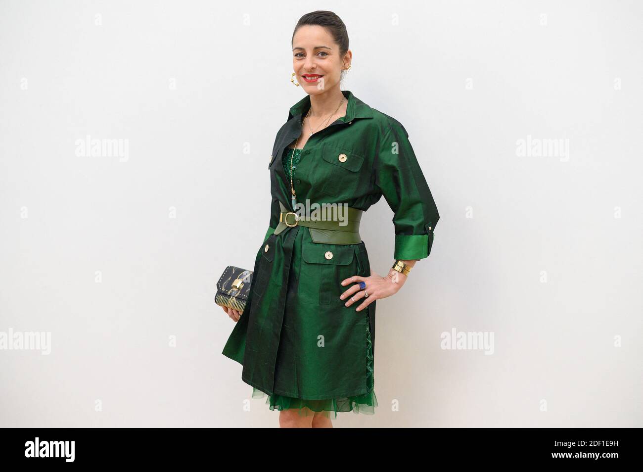 Audrey Dana attends the Elie Saab Haute Couture Spring/Summer 2020 show ...