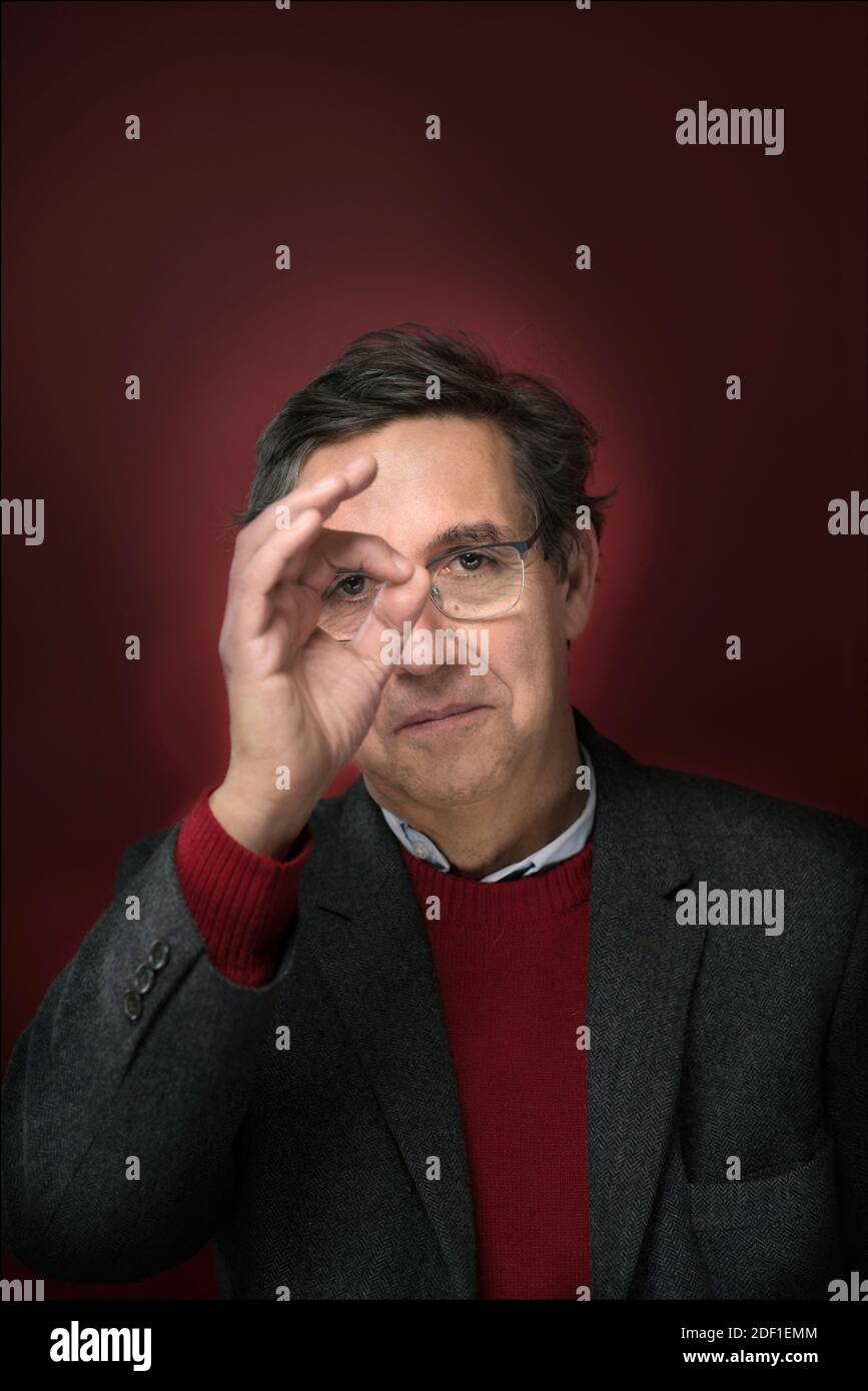 French historian Emmanuel Todd during photos session in Paris, France ...