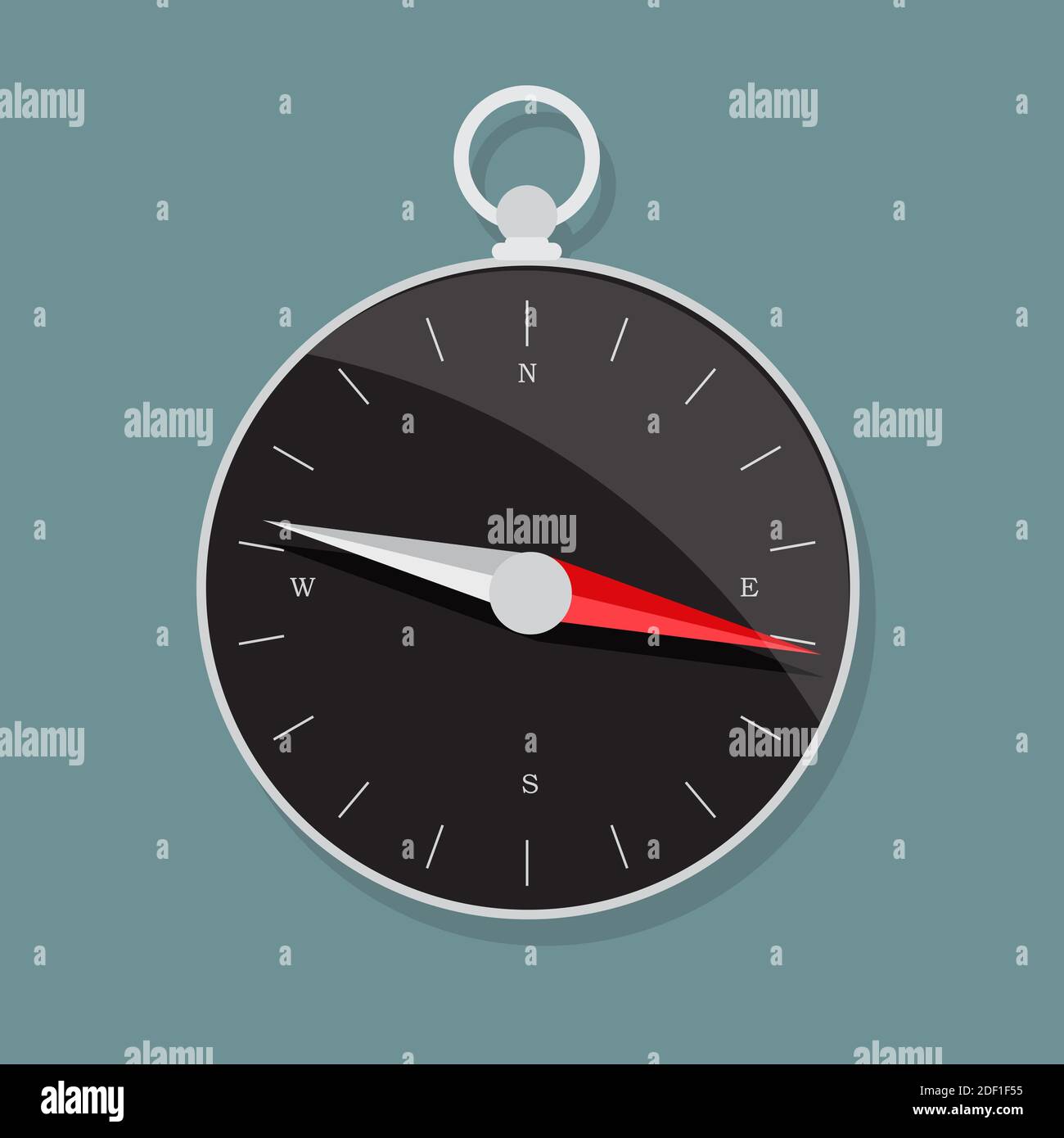 Compass direction icon for web design isolated on white background ...