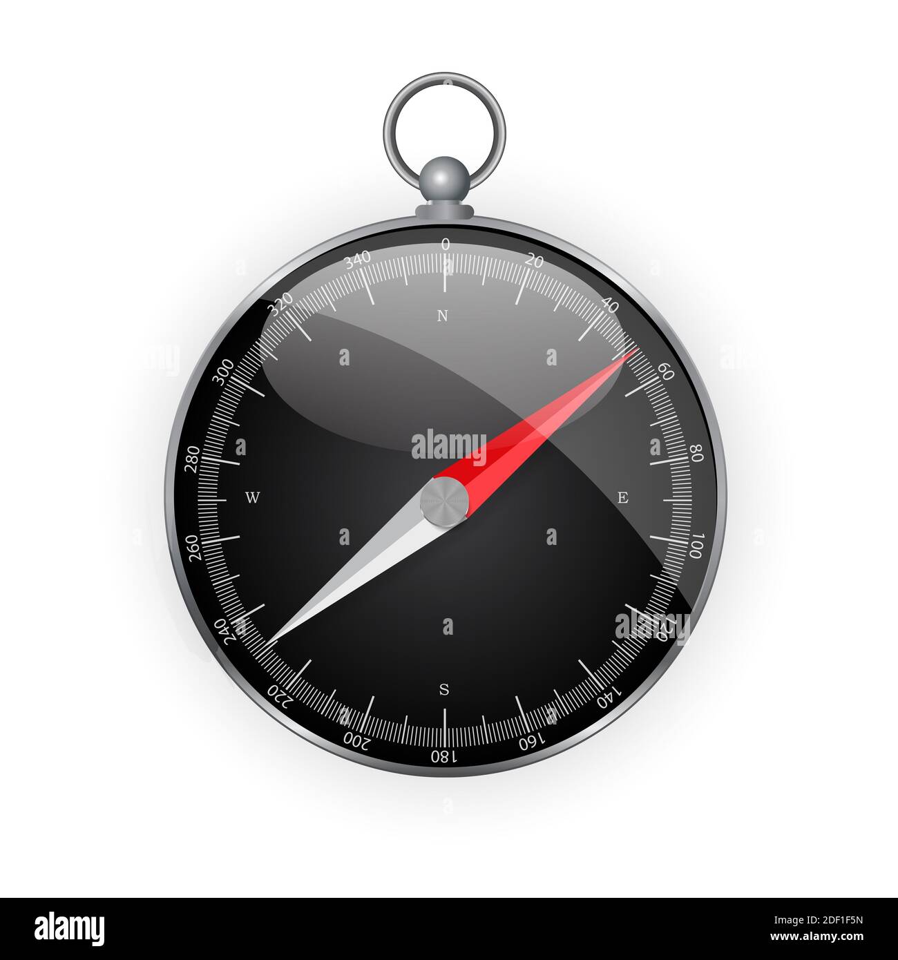 Compass direction icon for web design isolated on white background ...