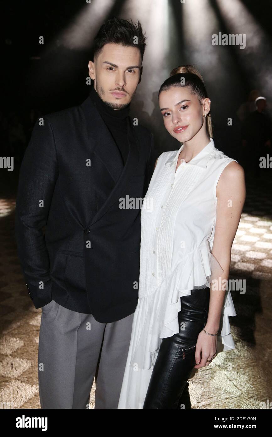 Baptiste Giabiconi and Lea Elui attends the Viktor & Rolf Haute Couture ...