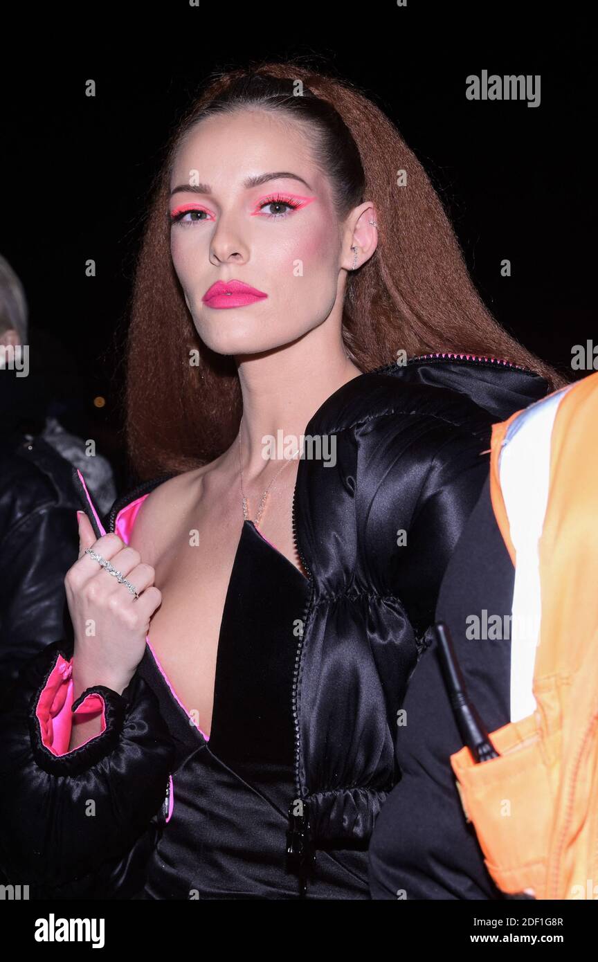 Maeva Coucke attends Jean Paul Gaultier Haute Couture Spring/Summer ...