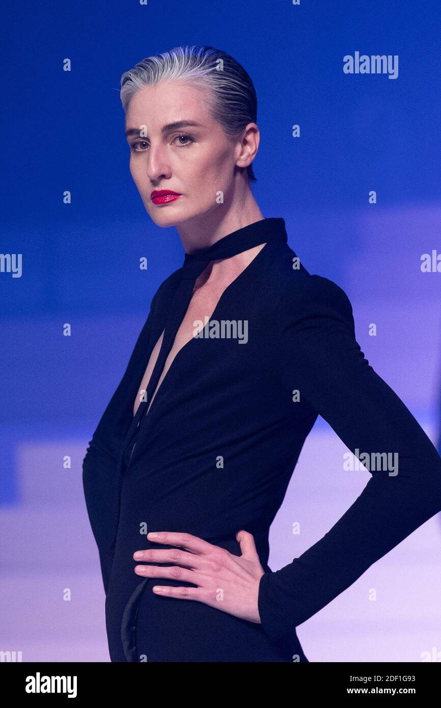 Erin O'Connor walks the runway during the last Jean-Paul Gaultier Haute ...