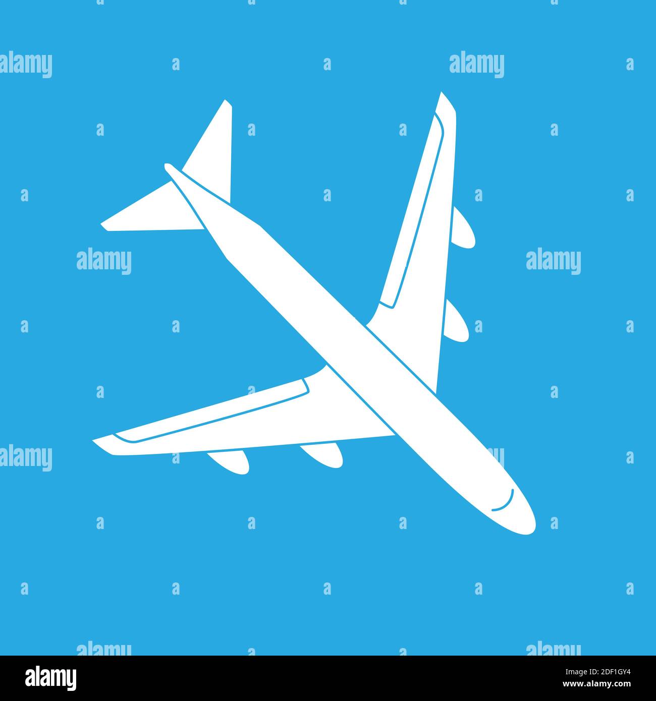 Airplane Transport Icon Illustration Stock Photo - Alamy
