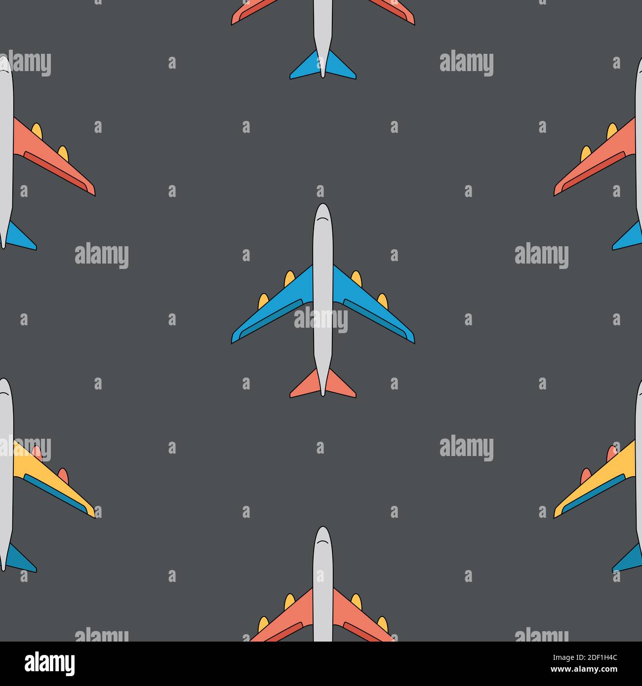Airplane Seamless Pattern Background Illustration Stock Photo - Alamy