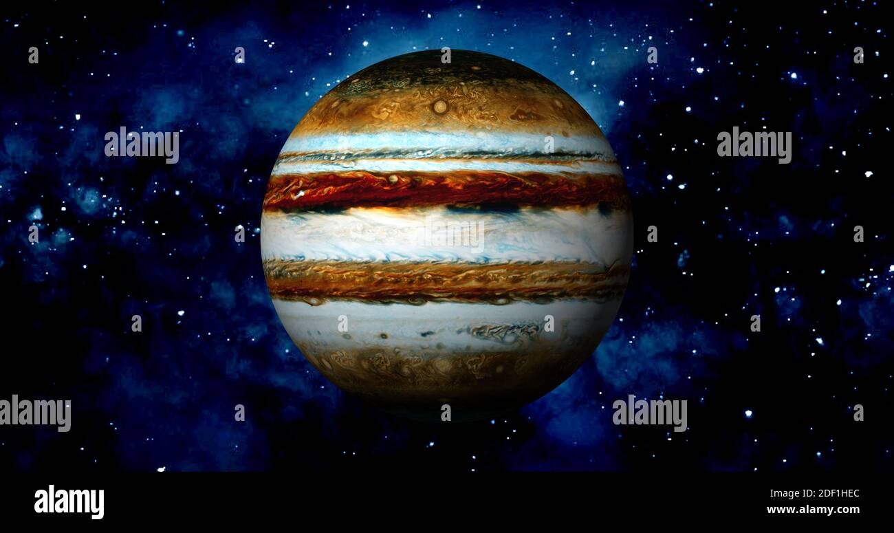 planet Jupiter. photo realistic 3d planet Stock Photo - Alamy
