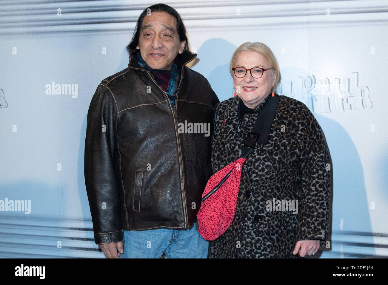George Aguilar and Josiane Balasko attending the last Jean-Paul ...