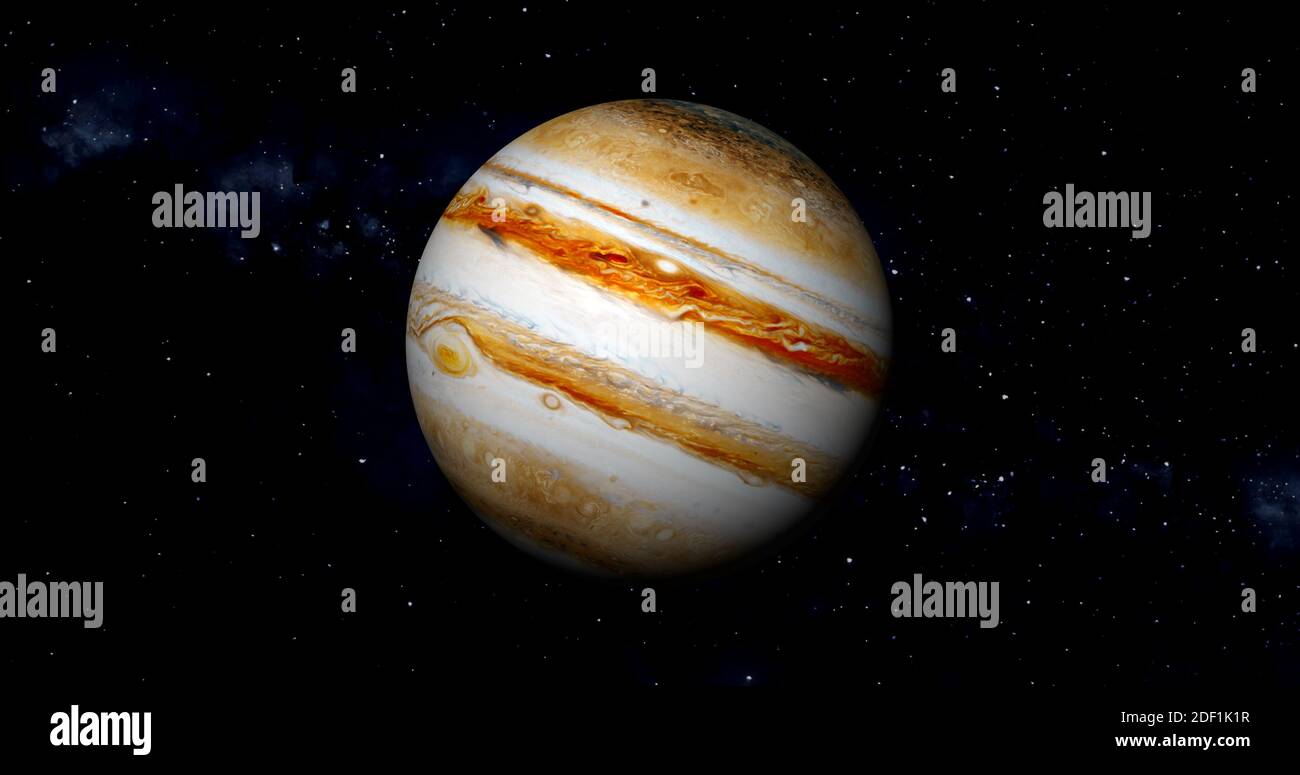 planet Jupiter. photo realistic 3d planet Stock Photo - Alamy