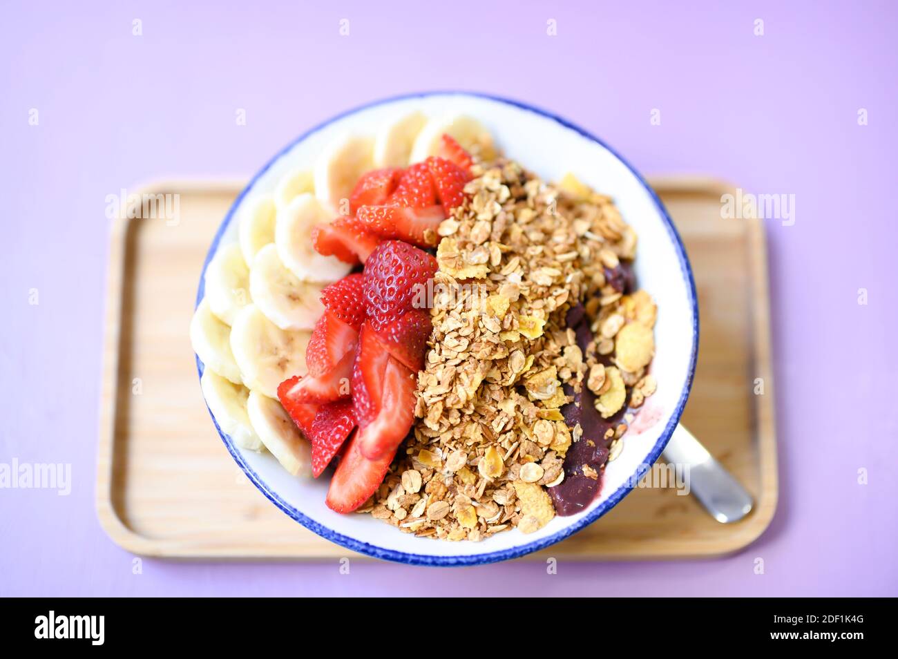 Acai bowl with various fruits and berries Stock Photo - Alamy