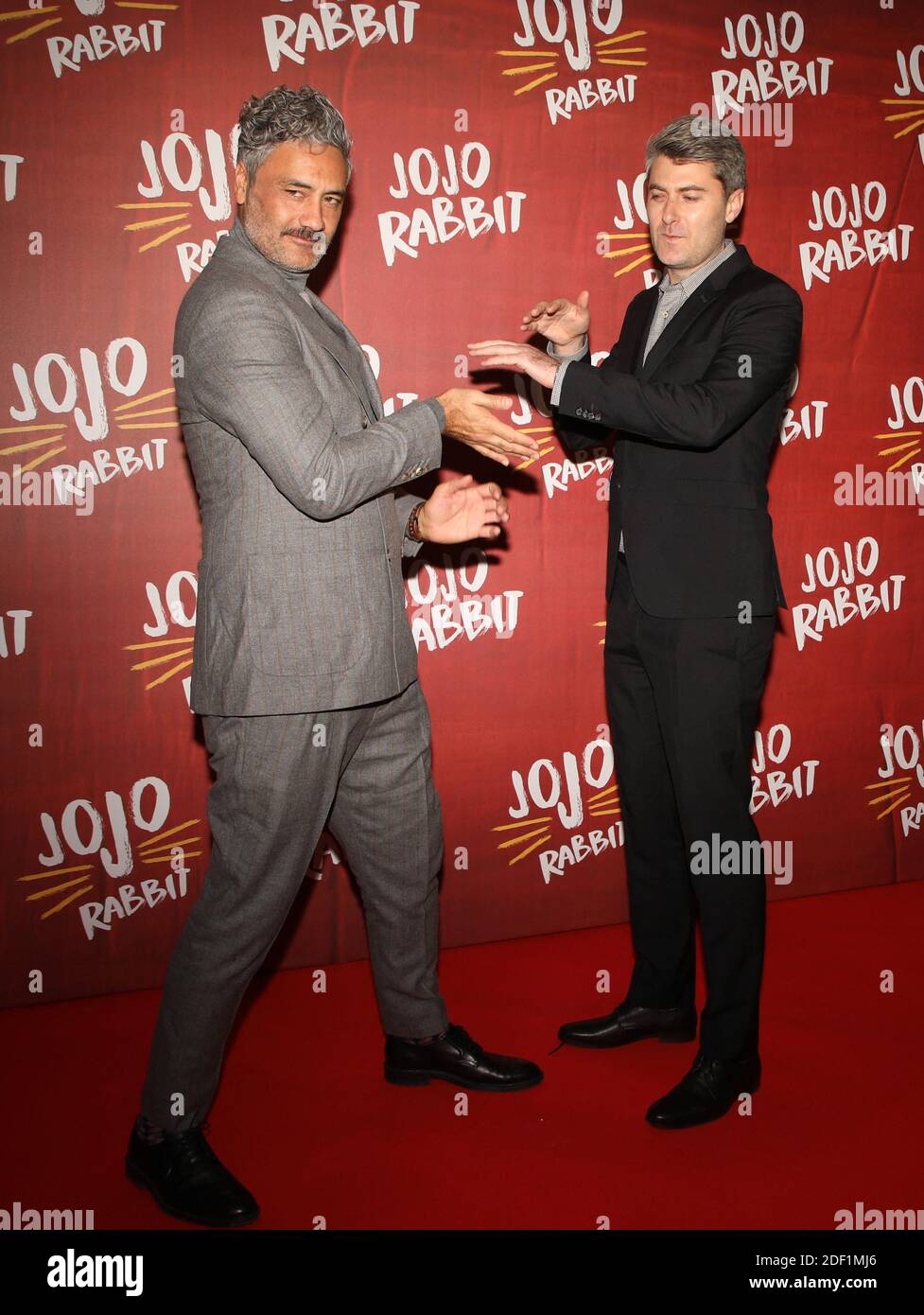 Producers Taika Waititi and Carthew Neal attending the premiere of Jojo ...