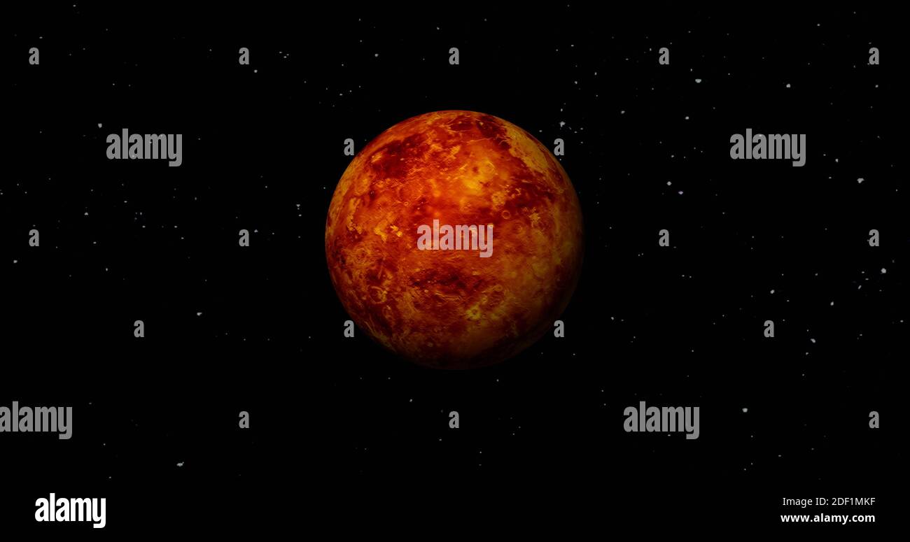 front view of Venus planet from space. full 3d view of Venus 4k ...