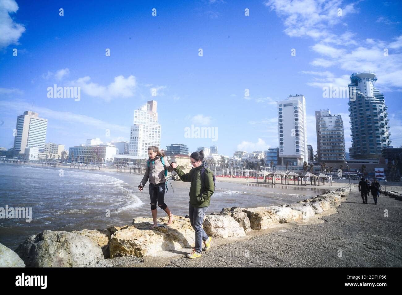 Daily life in Tel-Aviv, Israel, on January 24, 2020. Photo by Eliot ...