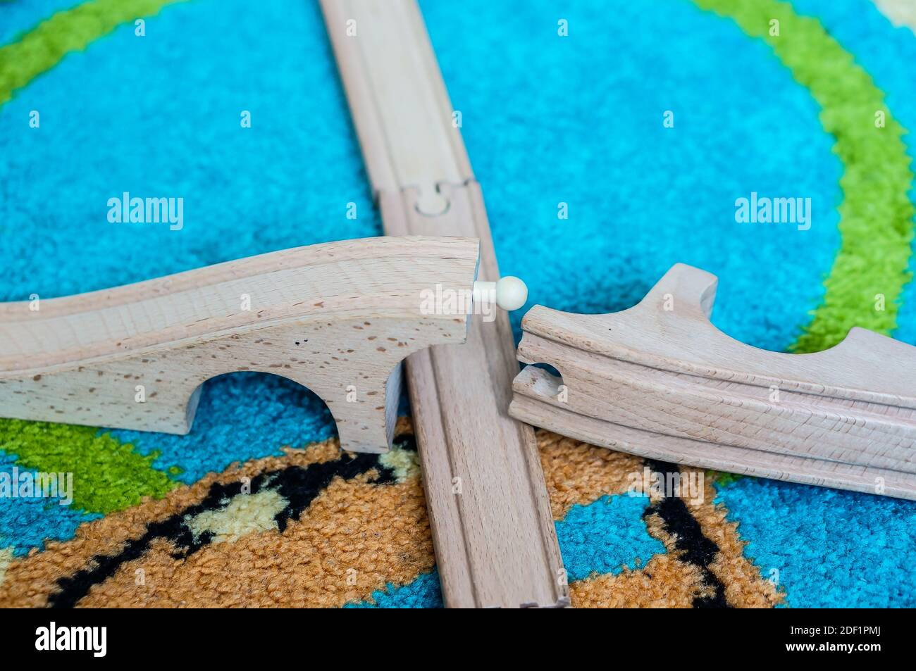 Toy train set on living room floor hi-res stock photography and images ...