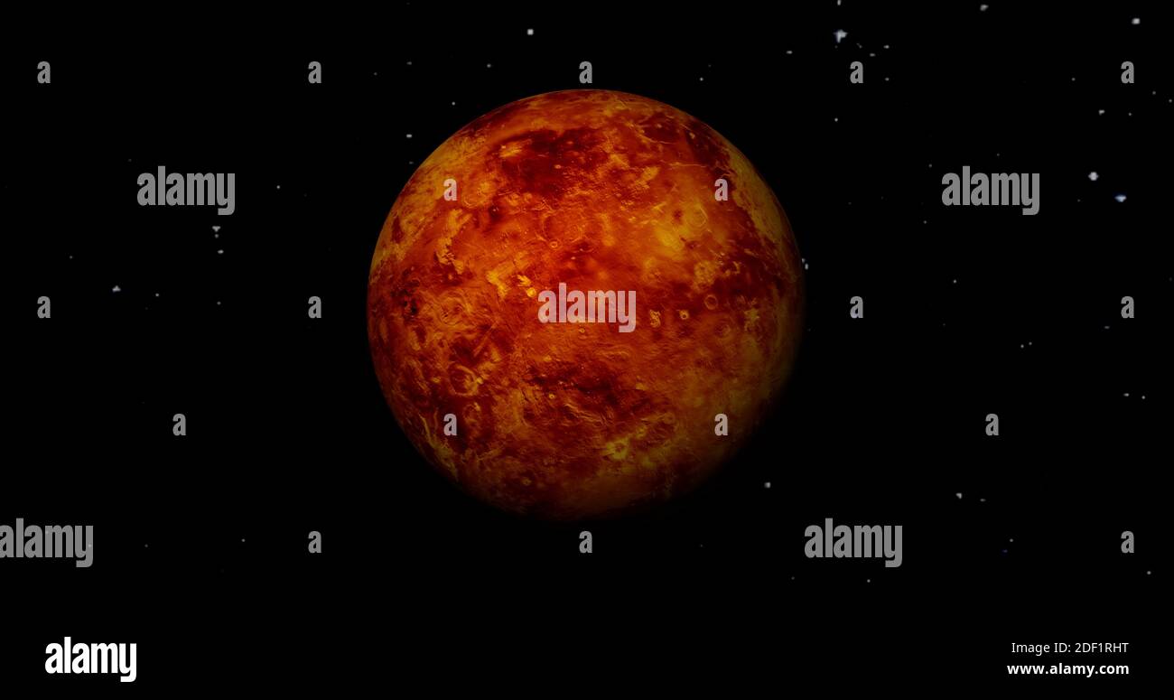 front view of Venus planet from space. full 3d view of Venus 4k ...