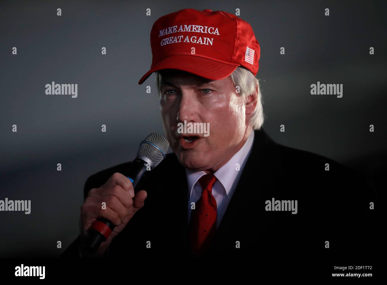 Attorney Lin Wood speaks at a rally in Alpharetta, GA on Wednesday, Dec ...