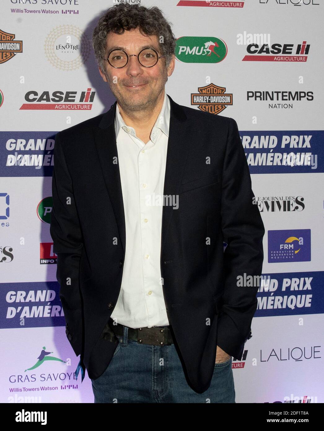 Thierry MOREAU (journalist) attending the Grand Prix d'Amerique ...