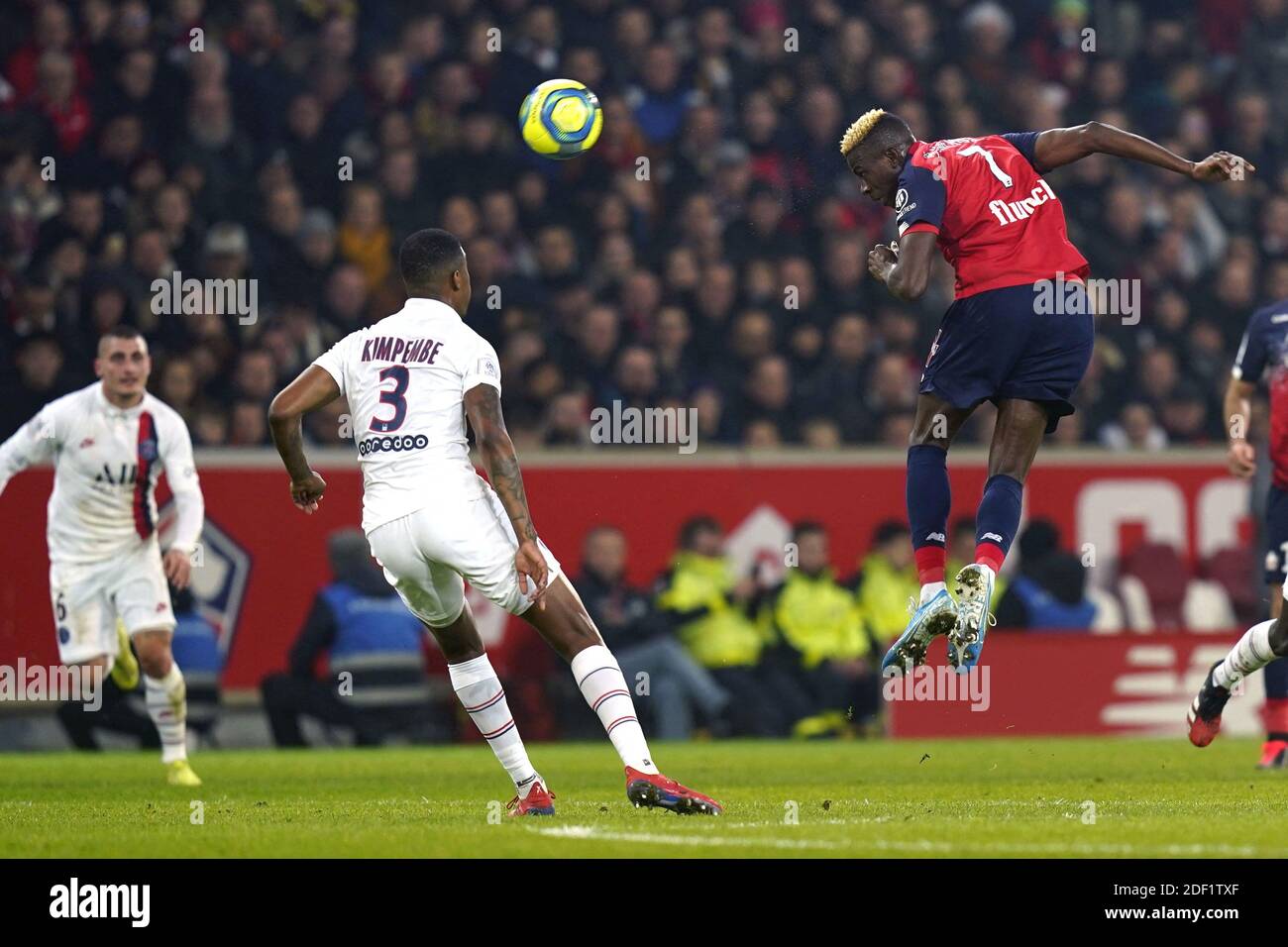 Lille's Victor Osimhen during the Ligue 1 match between Lille OSC and ...
