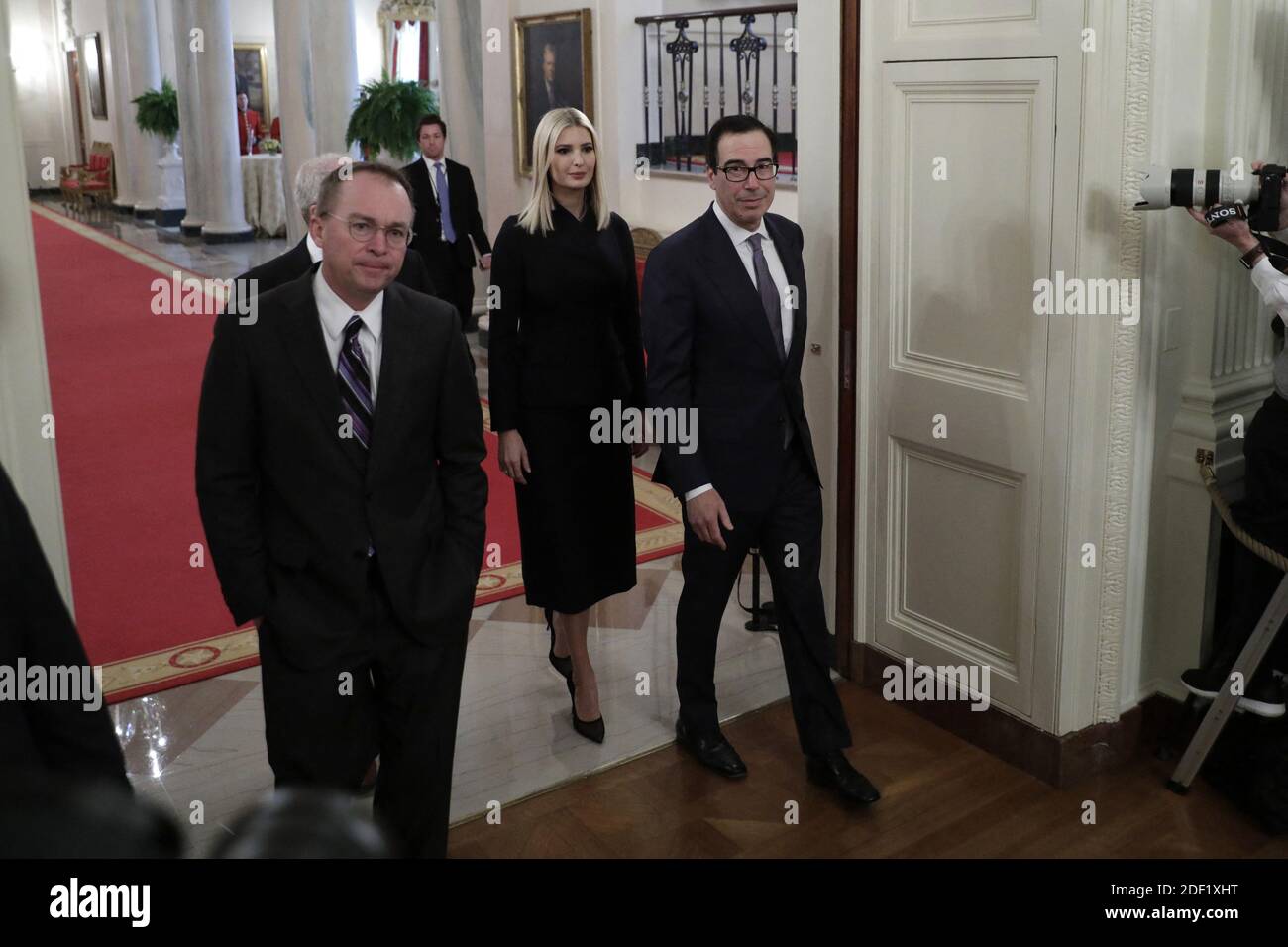 U.S. Treasury Secretary Steve Mnuchin (R), Ivanka Trump and Acting ...
