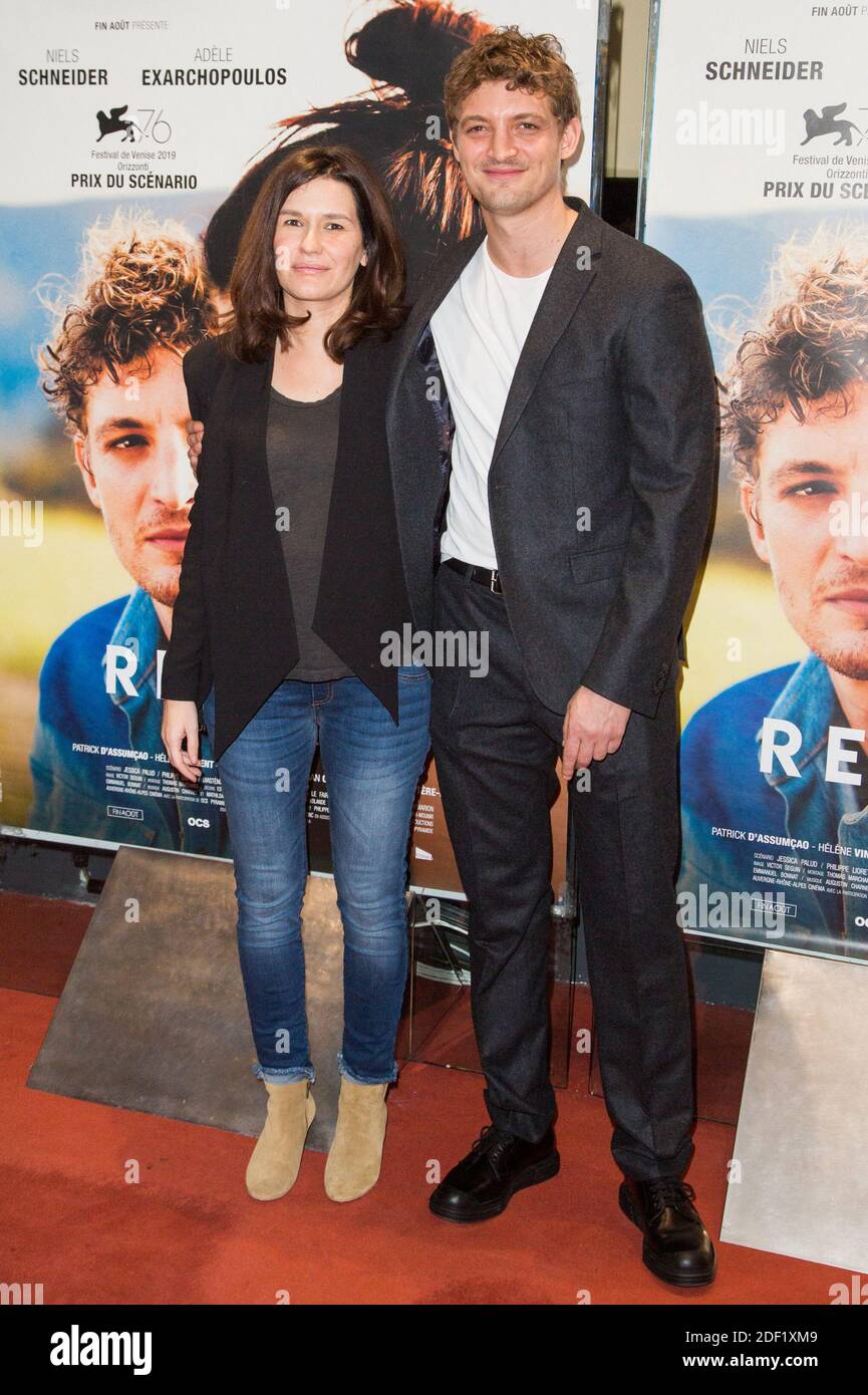 Jessica Palud and Niels Schneider attends 'Revenir' Paris film premiere ...