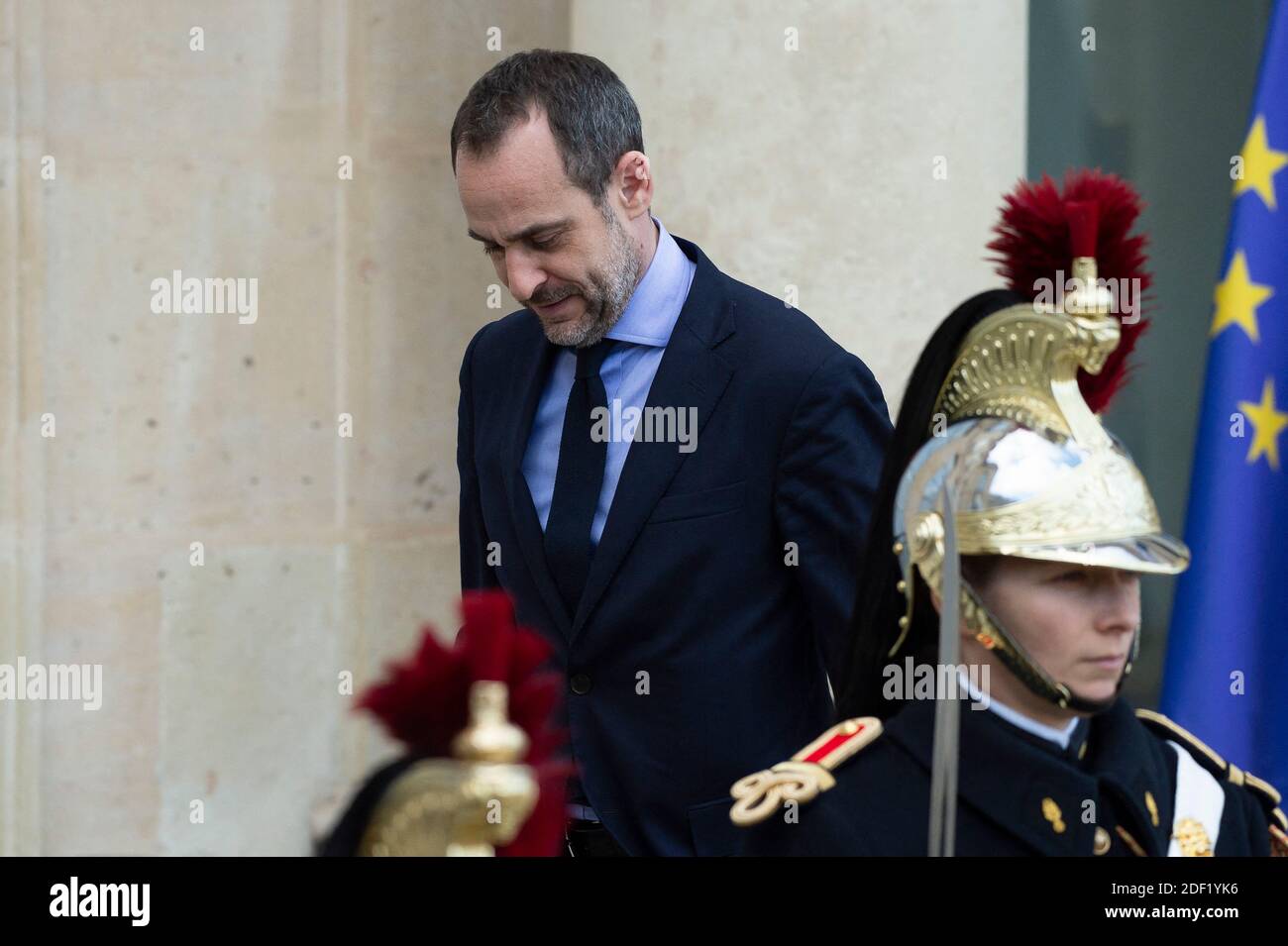 Joseph Zimet at Elysee Palace, in Paris on January 29, 2020. Photo by ...