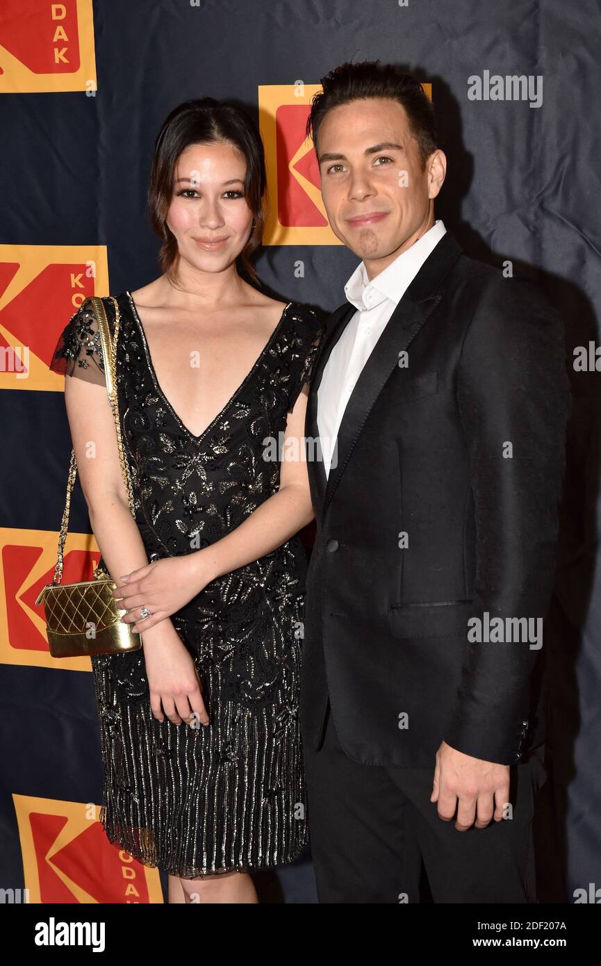 Bianca Stam, Apolo Anton Ohno attend the 4th Annual Kodak Film Awards at ASC Clubhouse on ...