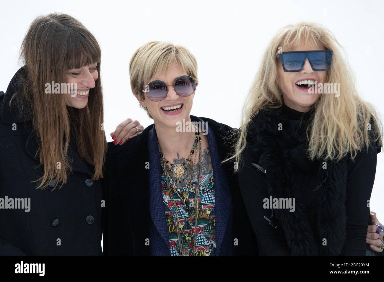 Alice Winocour, Asia Argento and Arielle Dombasle attending a photocall ...