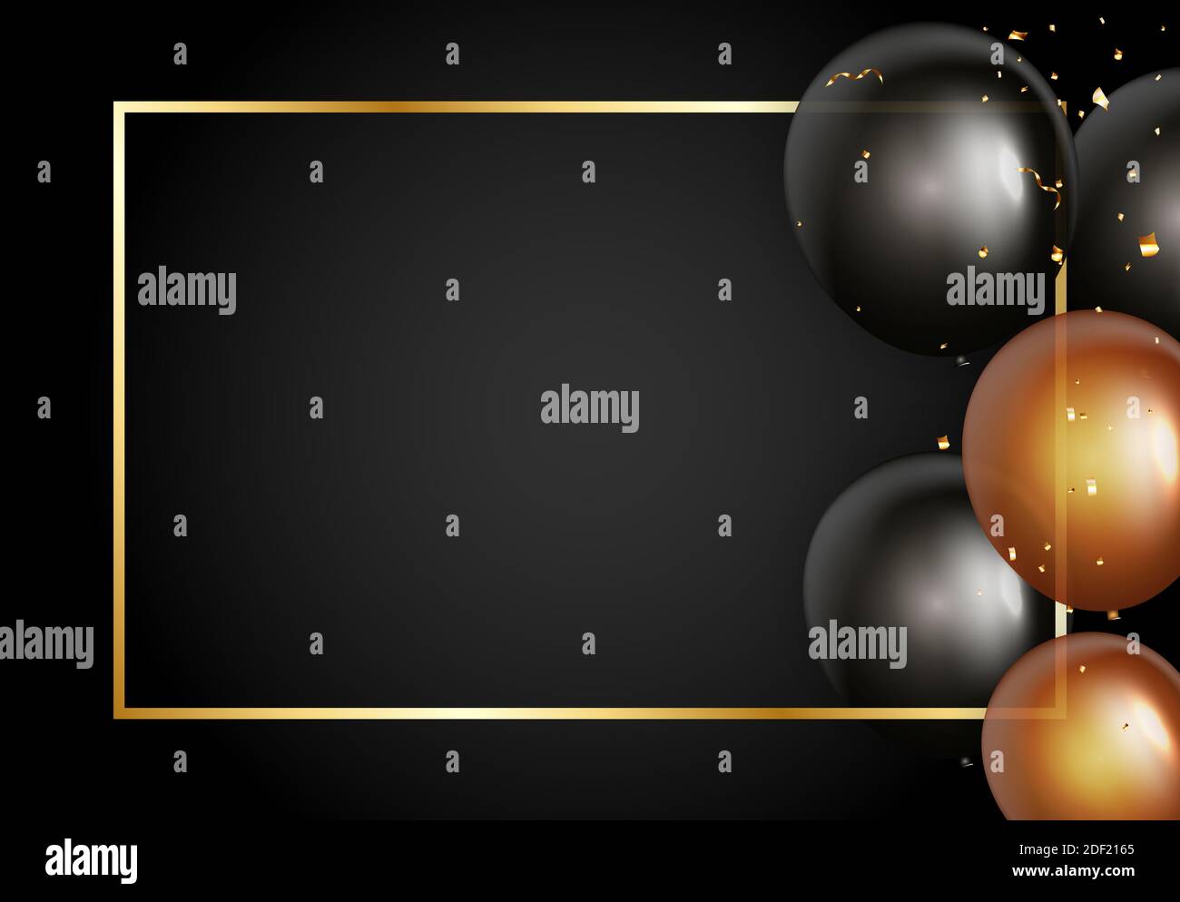 Abstract Background with Balloons. Illustration Stock Photo - Alamy
