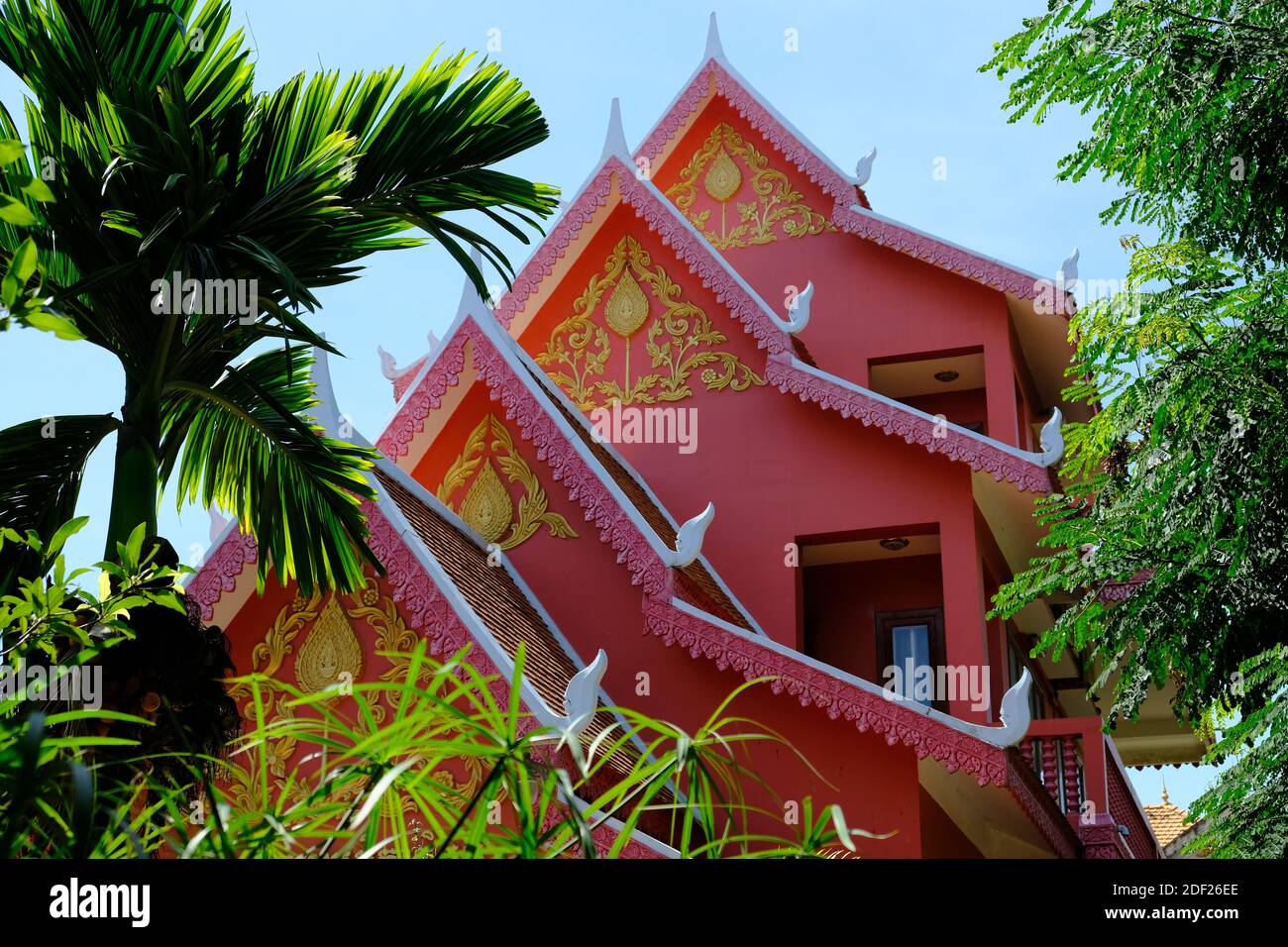 Cambodia Phnom Penh - Botumvatey Temple area with historical and ...