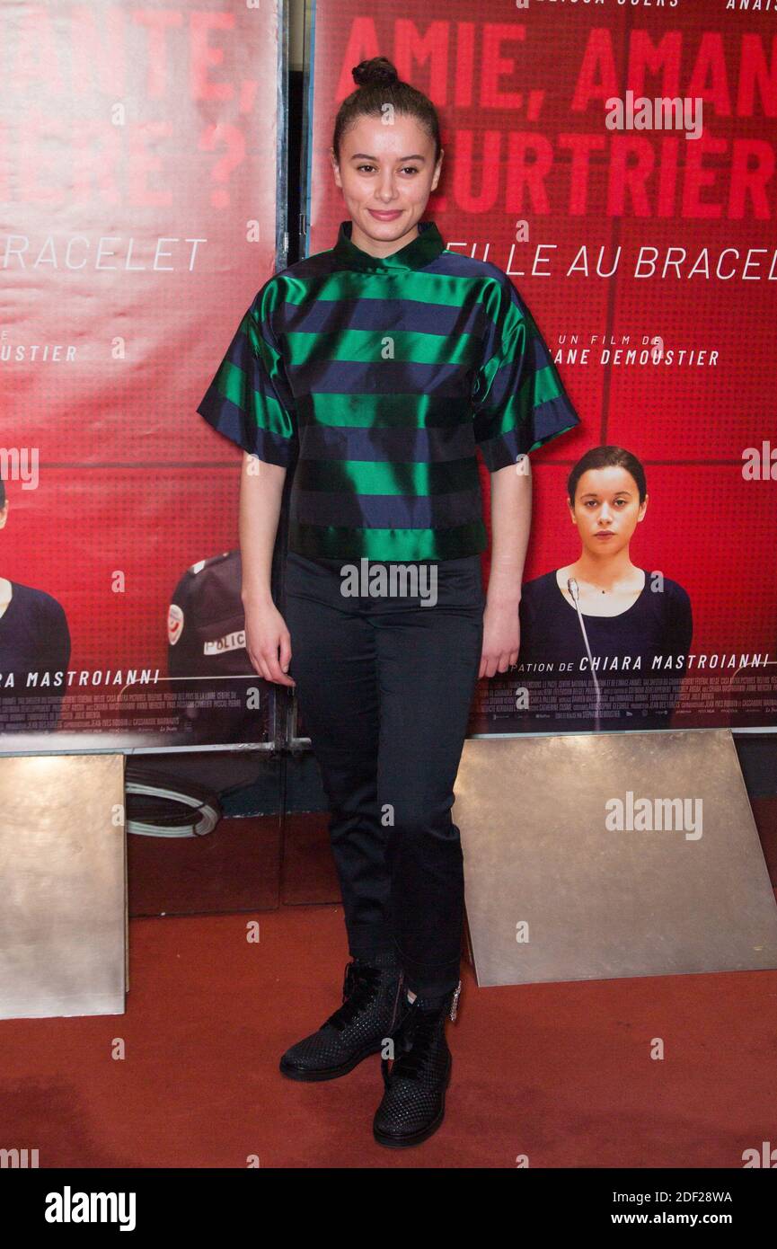 Melissa Guers attends 'La Fille au bracelet' Paris film premiere at UGC ...