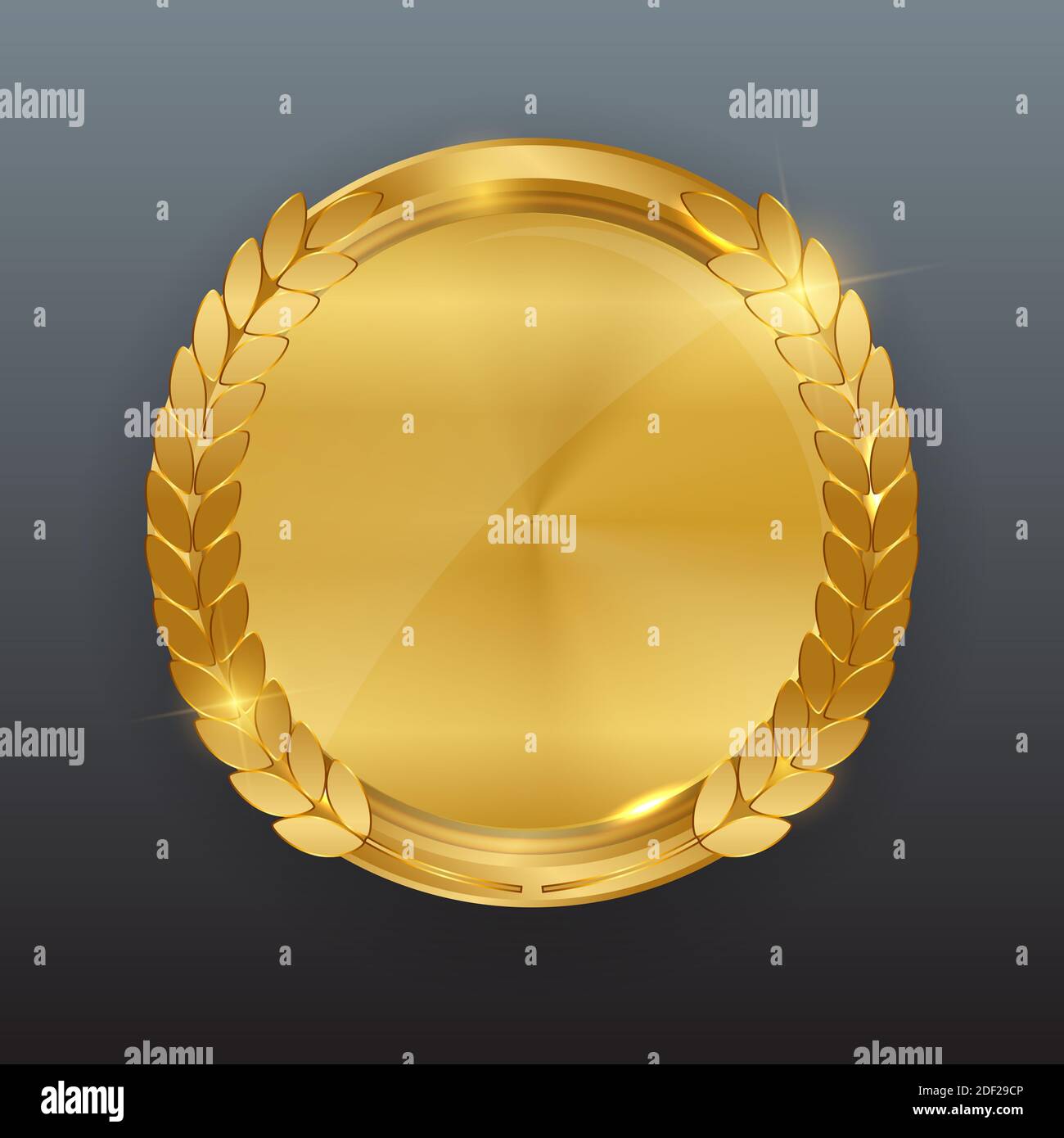 Abstract Gold Label Template. Illustration Stock Photo - Alamy