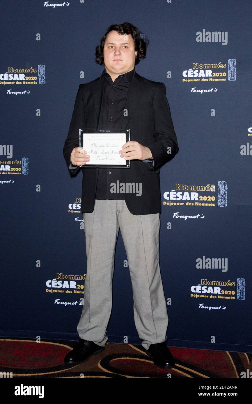 Benjamin Lesieur attends the Cesar 2020 - Nominee Luncheon At Le ...