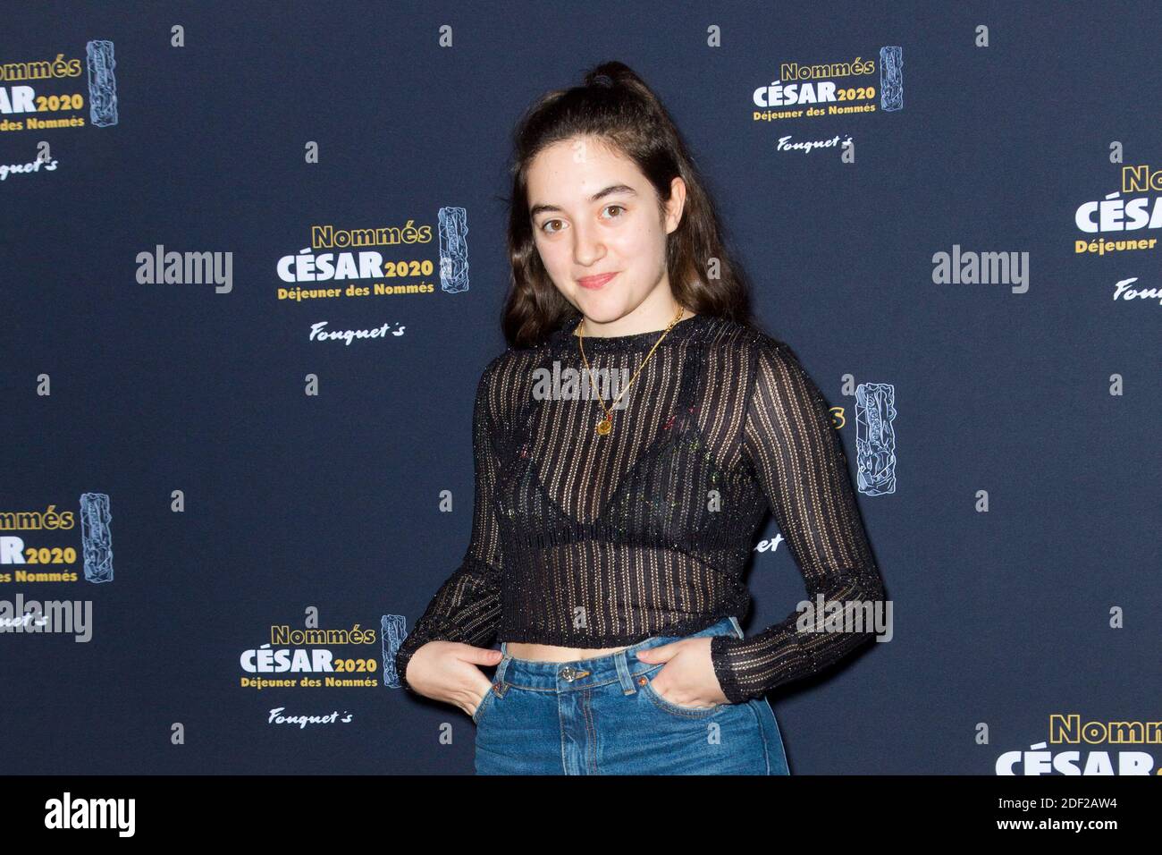 Luana Bajrami attends the Cesar 2020 - Nominee Luncheon At Le Fouquet's ...