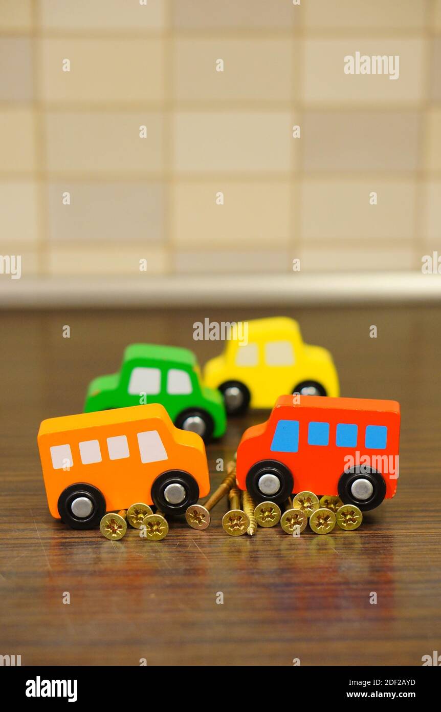 Toy transport buses hi-res stock photography and images - Alamy