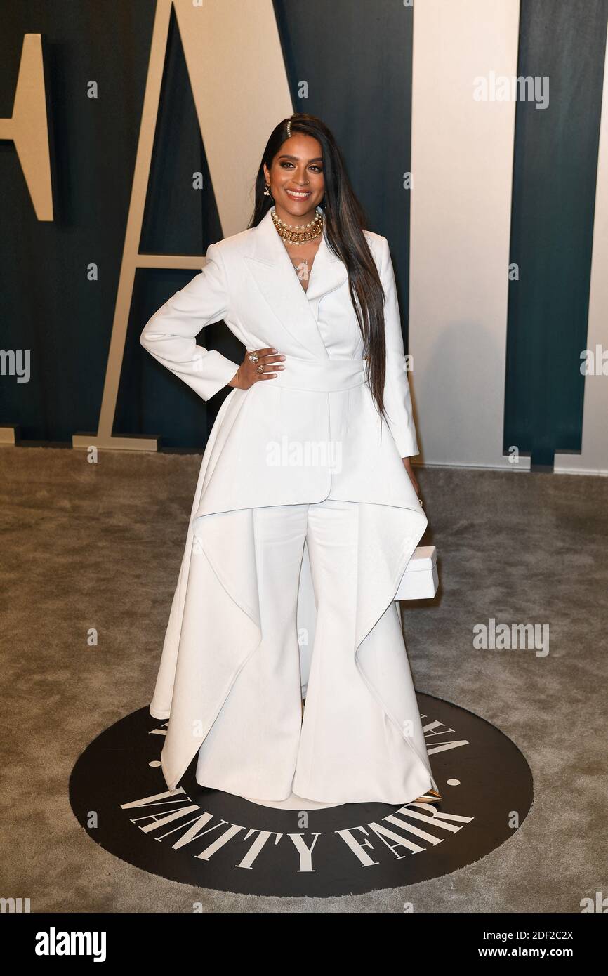 Lilly Singh attending the Vanity Fair Oscar party at Wallis Annenberg ...
