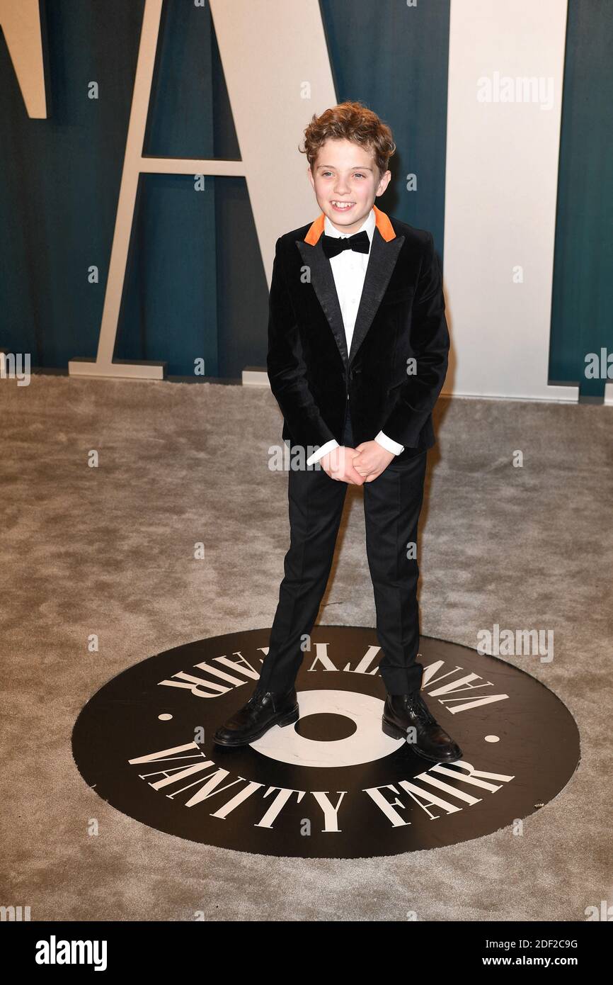 Roman Griffin Davis attending the Vanity Fair Oscar party at Wallis ...