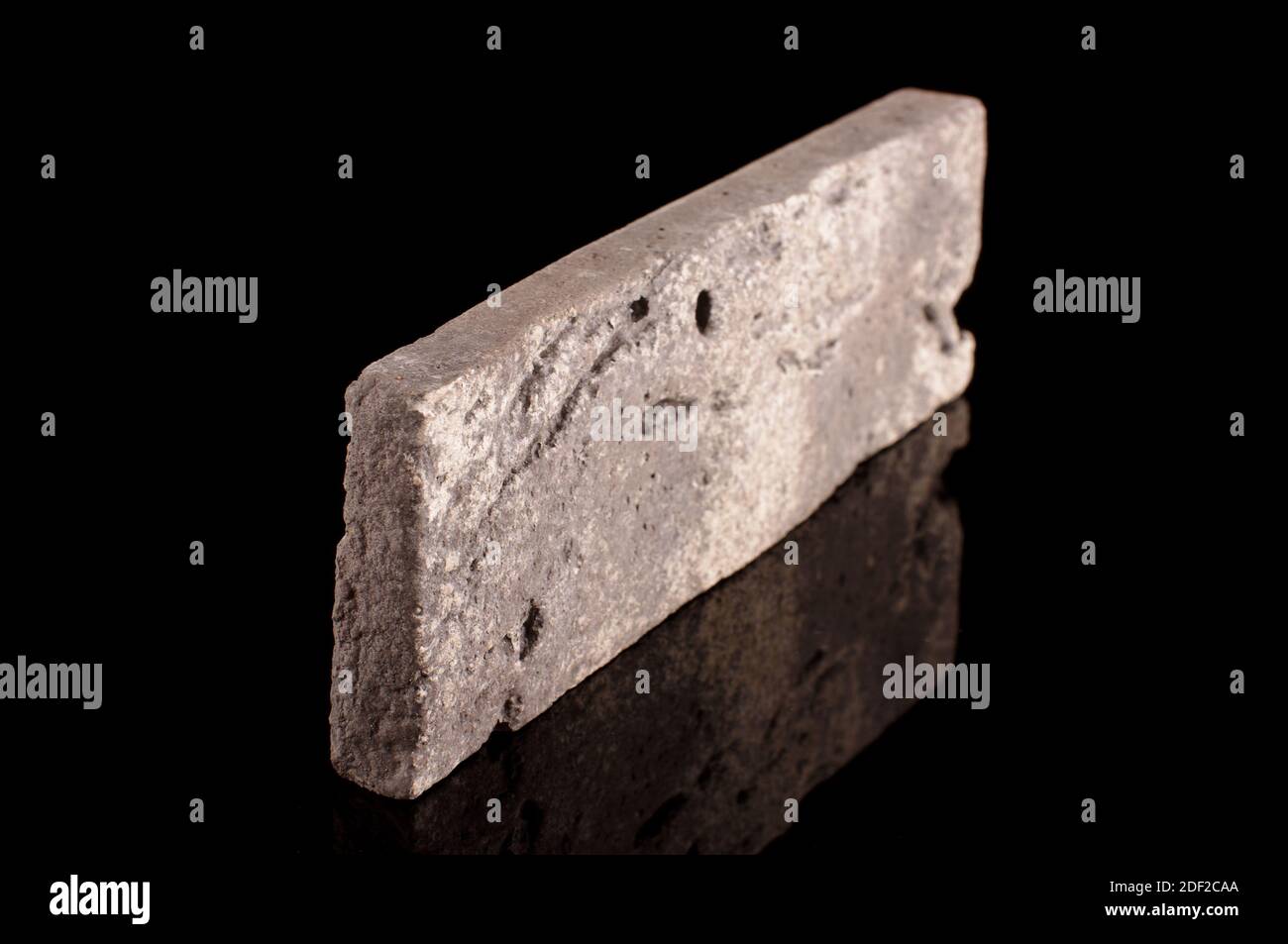 Clinker brick for house facade decor isolated on the black background ...