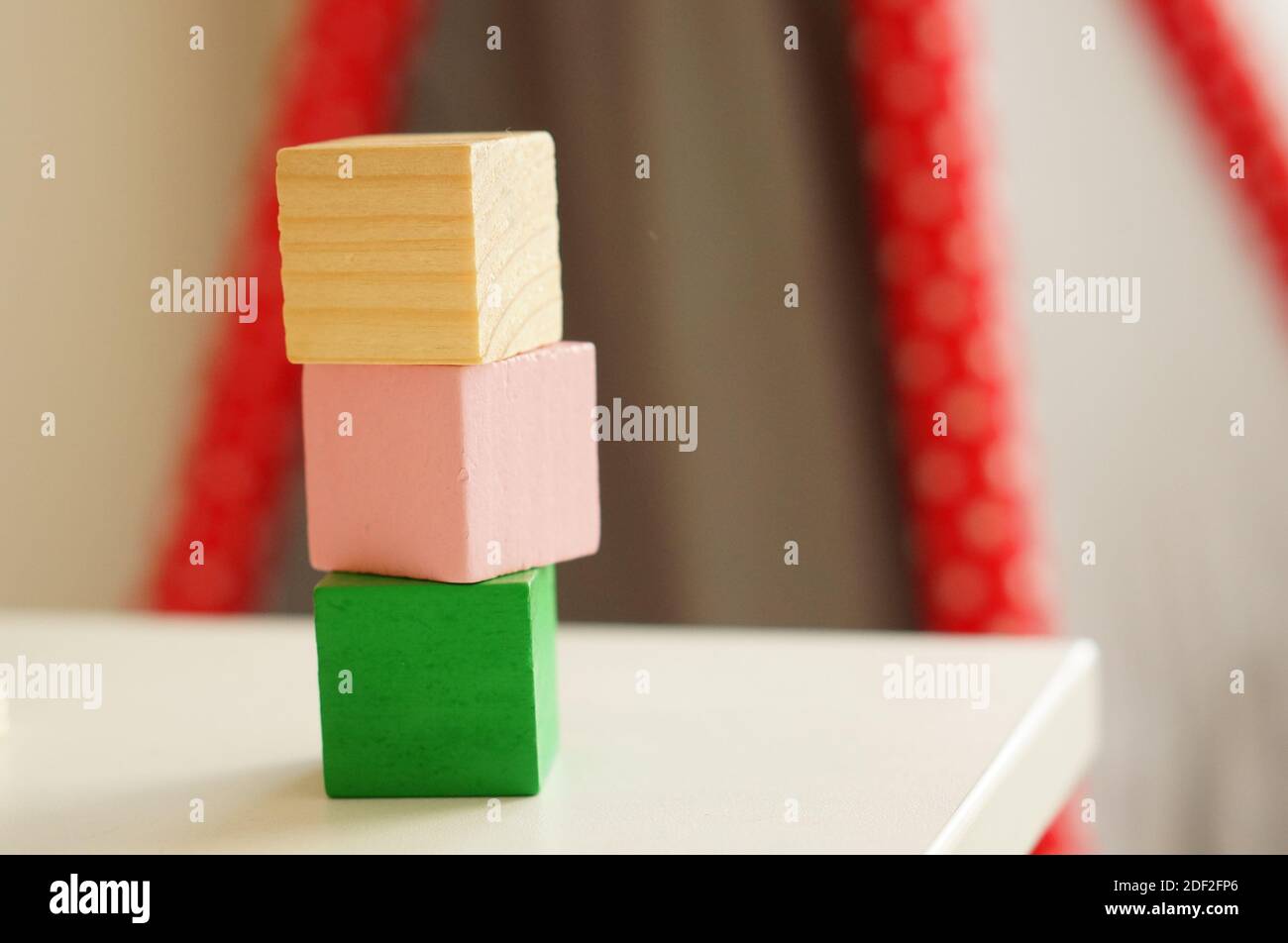 Three Stacked Building Blocks