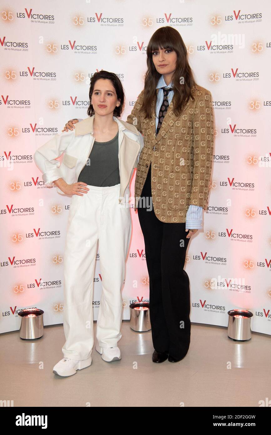 Aloise Sauvage and Clara Luciani attend the 35th Victoires de la ...