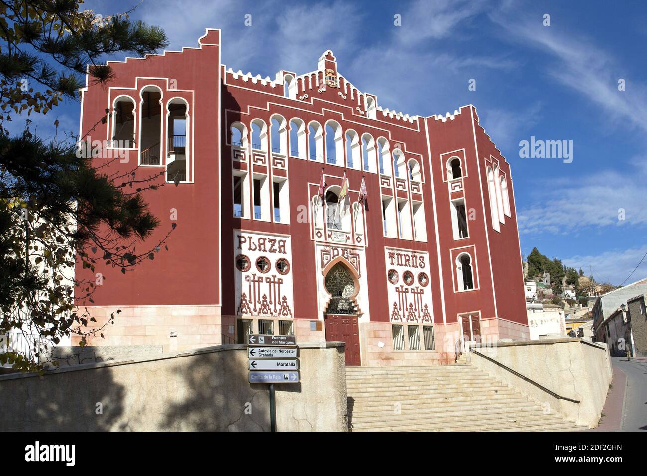 Caravaca de la Cruz, Murcia Region, Spain. The entrance to the bull ...